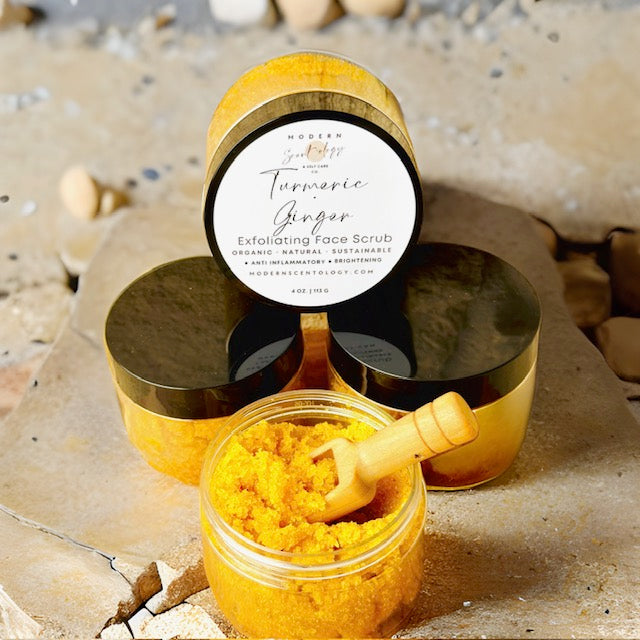 TURMERIC · GINGER Luxury Face & Body Scrub – Modern Scent•ology