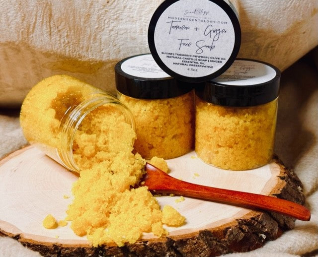 TURMERIC & GINGER Exfoliating Face Scrub – Scent•ology